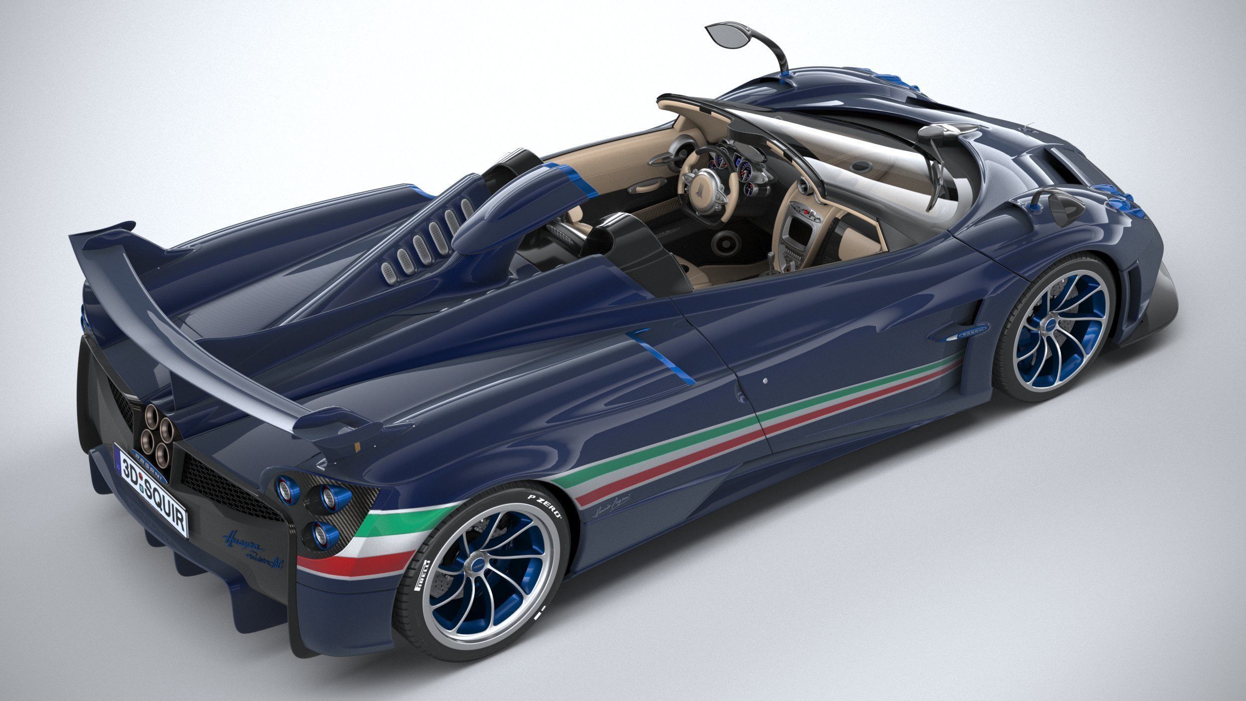 Pagani Huayra Tricolore 2021 3D model | CGTrader