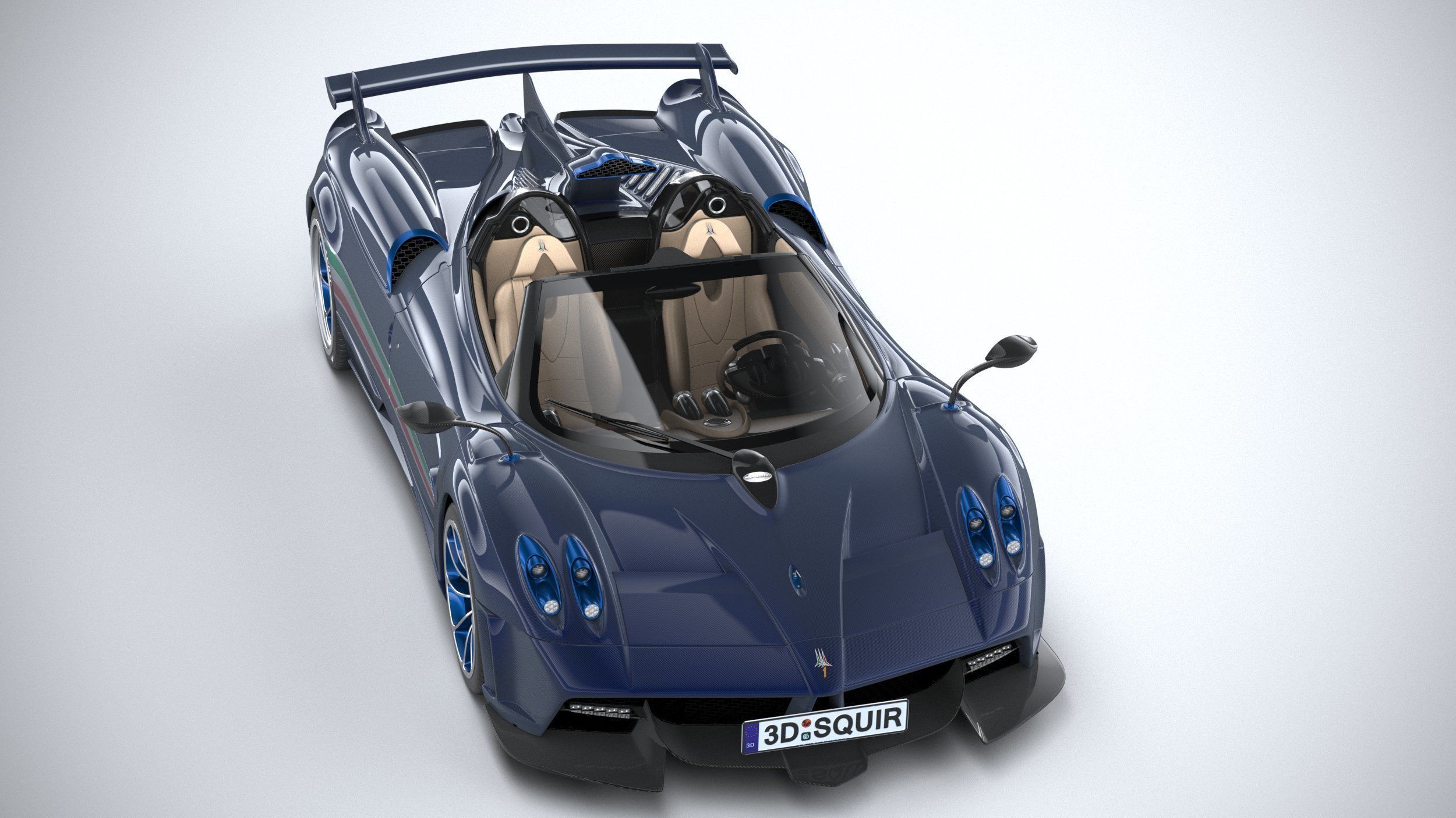 Pagani Huayra Tricolore 2021 3D model | CGTrader