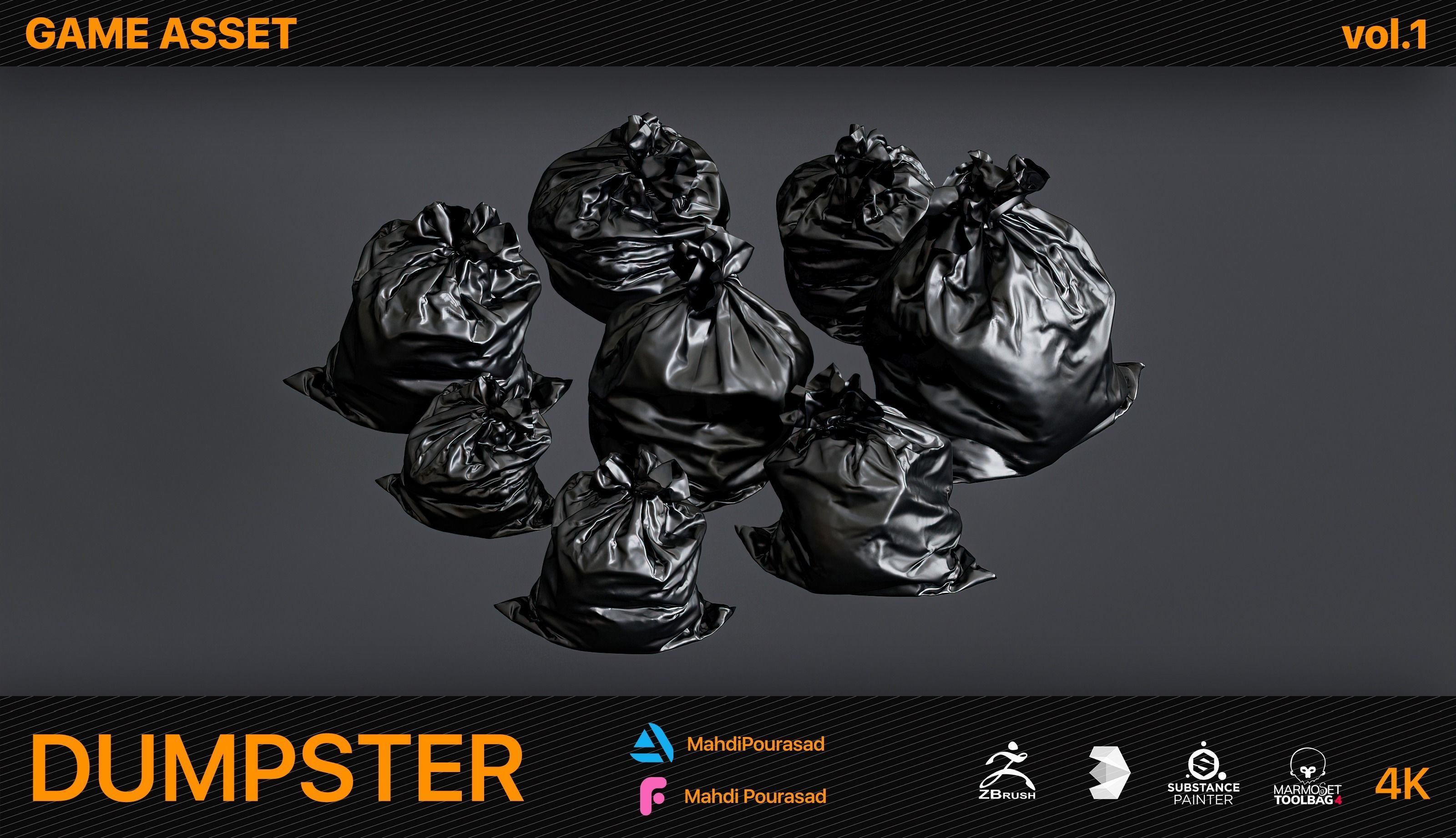 3D model Dumpster game asset VR / AR / low-poly | CGTrader