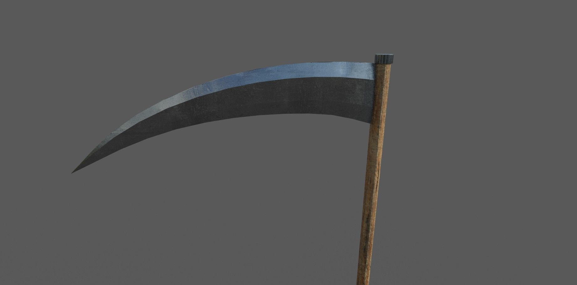 3D model Scythe Low-poly 3D model wooden pole VR / AR / low-poly | CGTrader
