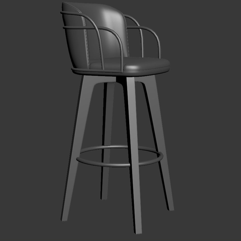 Arven Wa Bar Stool 3D model | CGTrader