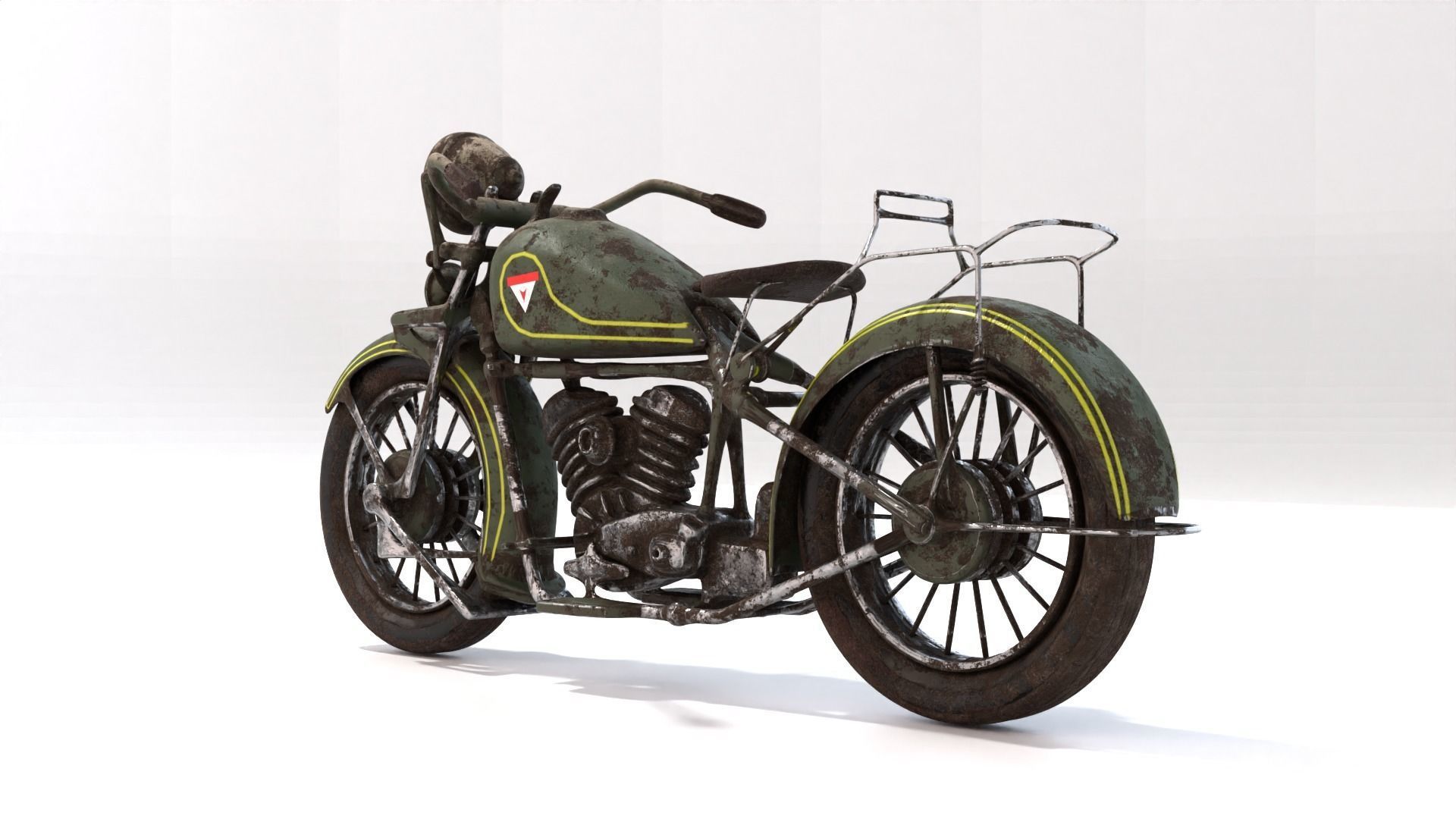 3D model Army motor Sokol 1000 PBR Game Ready VR AR low-poly 3d model ...