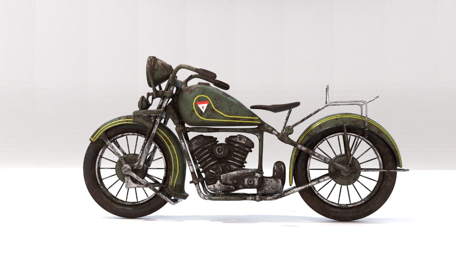 3D model Army motor Sokol 1000 PBR Game Ready VR AR low-poly 3d model ...