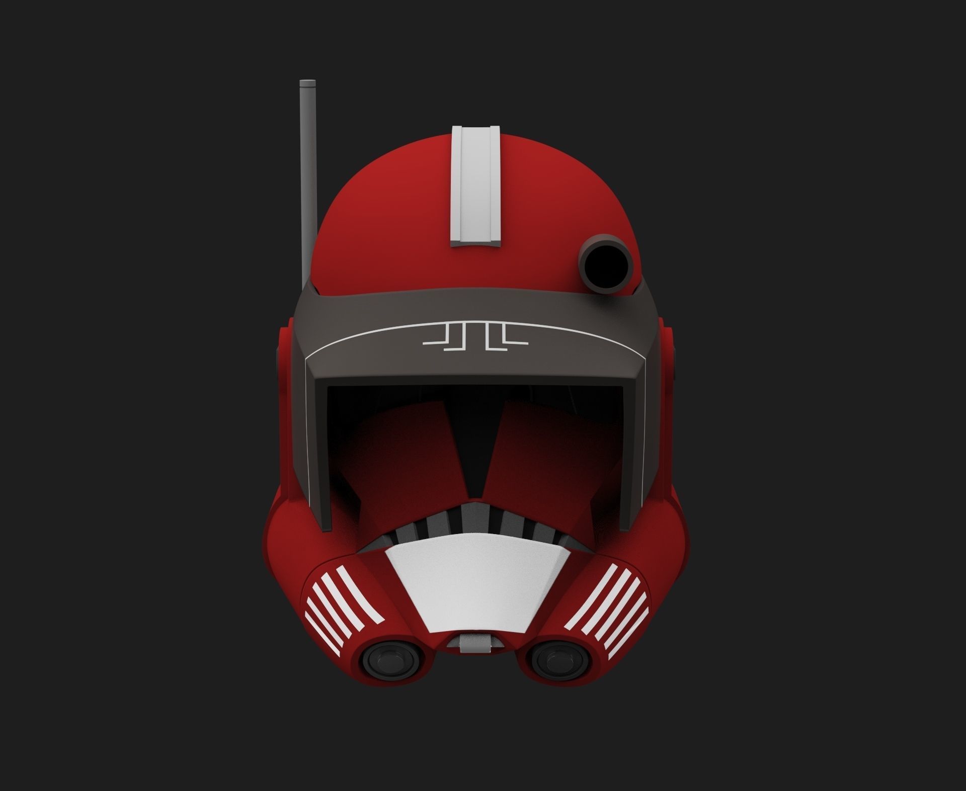 Commander Fox-Doom Helmet TCW - 3D Print Files STL 3D model 3D ...