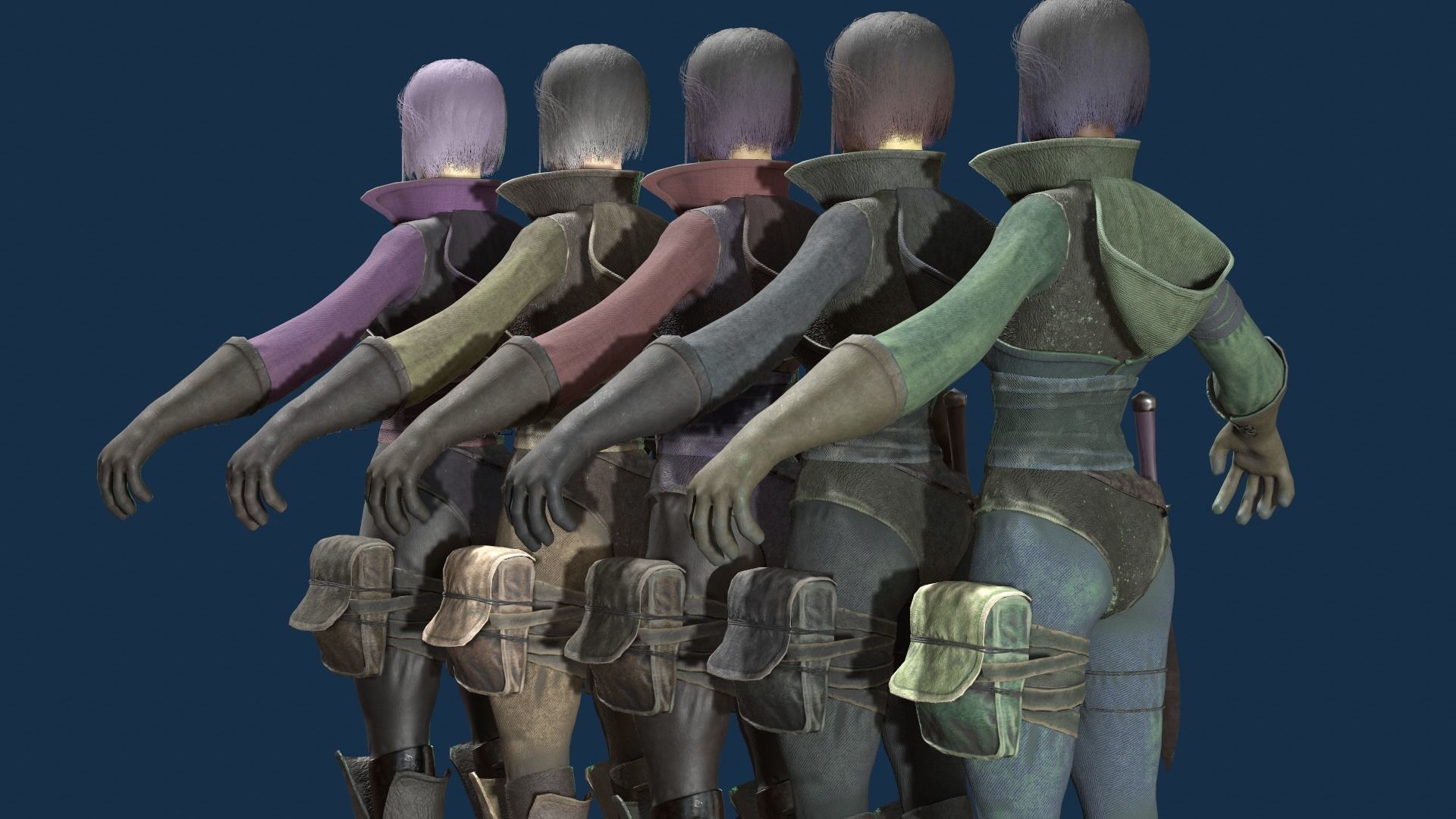 3D model Female Robber VR / AR / low-poly rigged animated | CGTrader