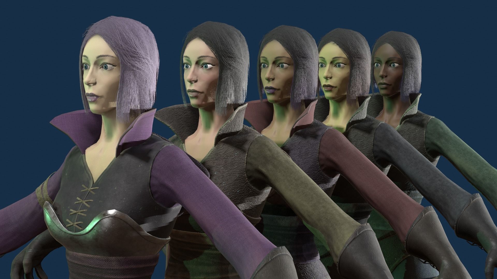 3D model Female Robber VR / AR / low-poly rigged animated | CGTrader