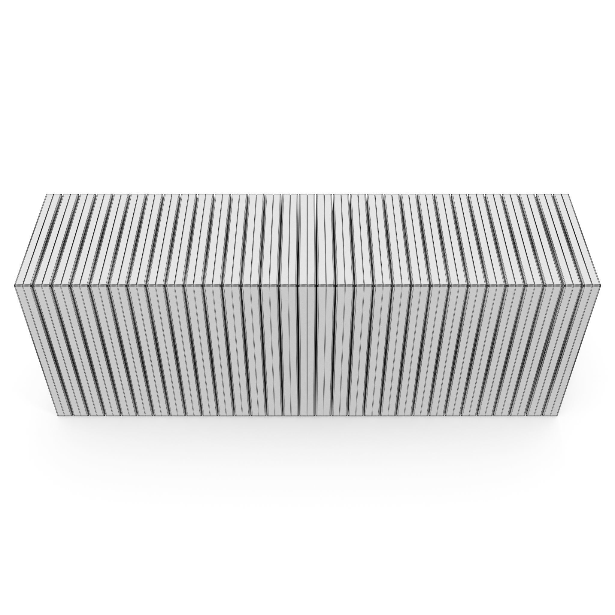 32 assorted realistic DVDs with individual cover cases 3D model | CGTrader