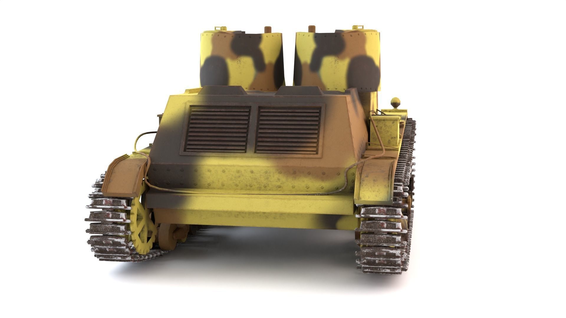 3D model English Vickers 7TP tank PBR Game Ready VR AR low-poly 3d ...