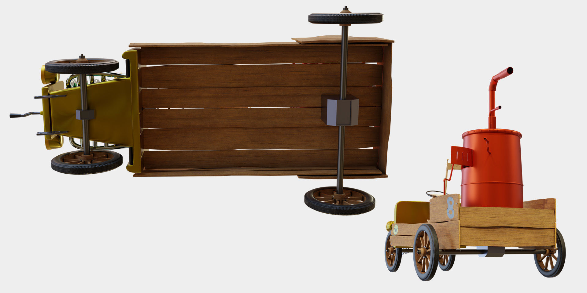 3D model Race Car 08 Arkansas Chuggabug VR / AR / low-poly | CGTrader