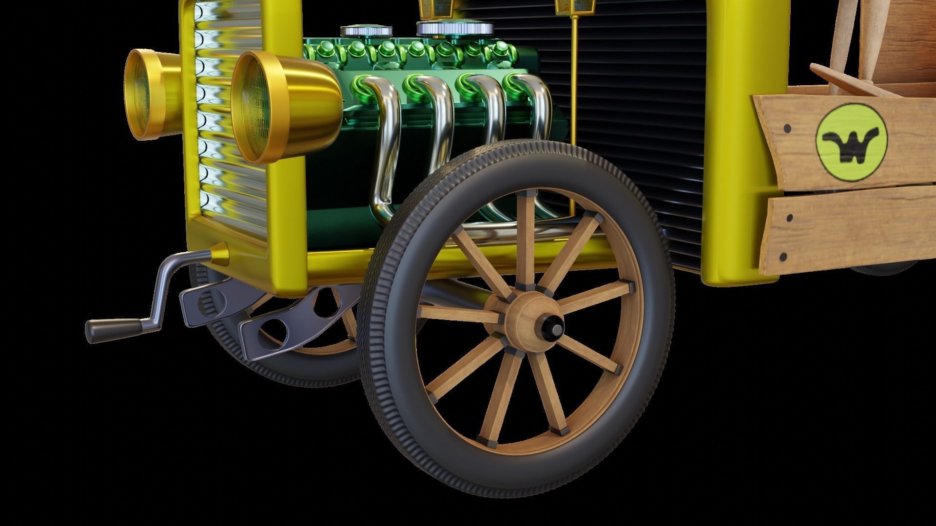 3D model Race Car 08 Arkansas Chuggabug VR / AR / low-poly | CGTrader