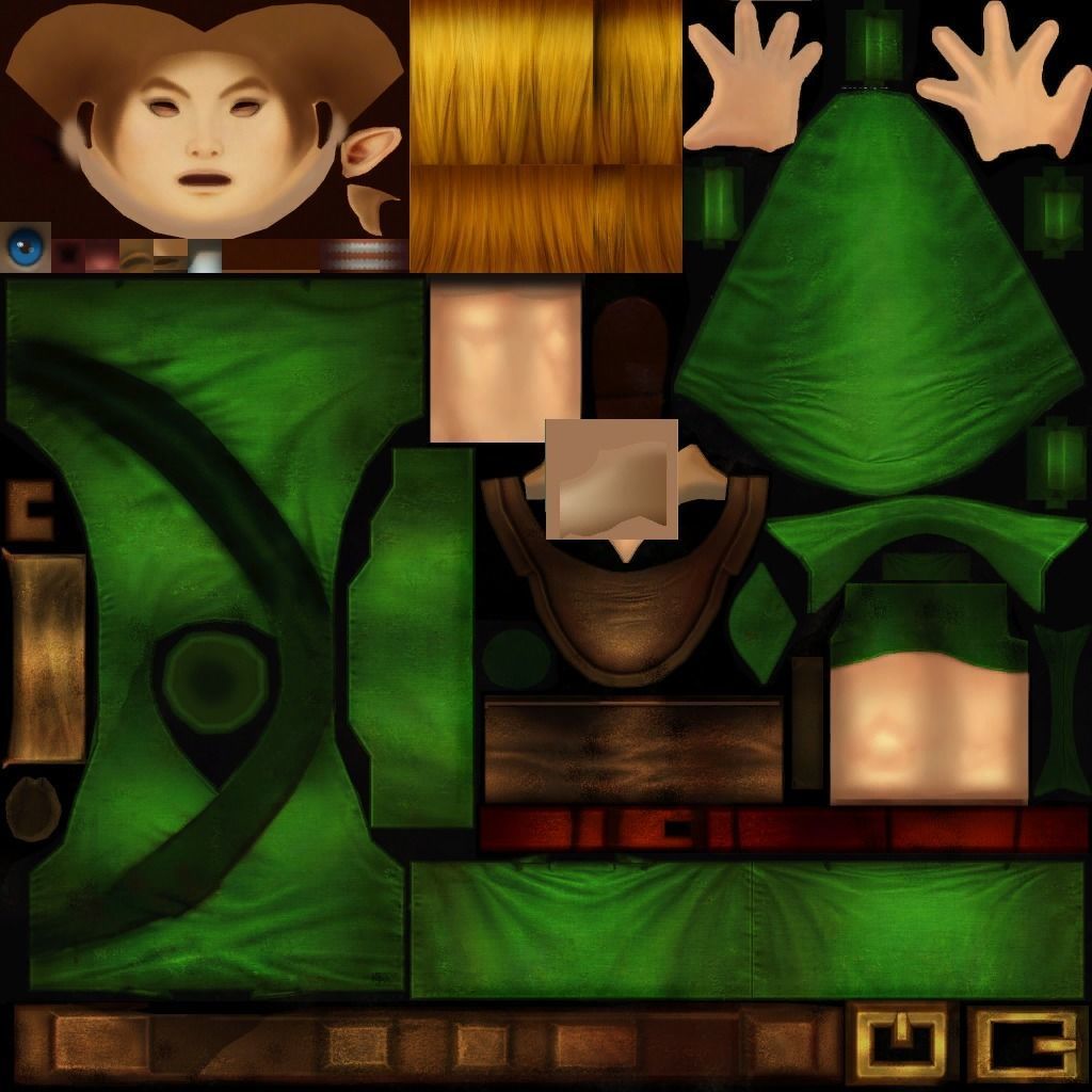 Link Hero of Time Edited Model 3D model rigged | CGTrader