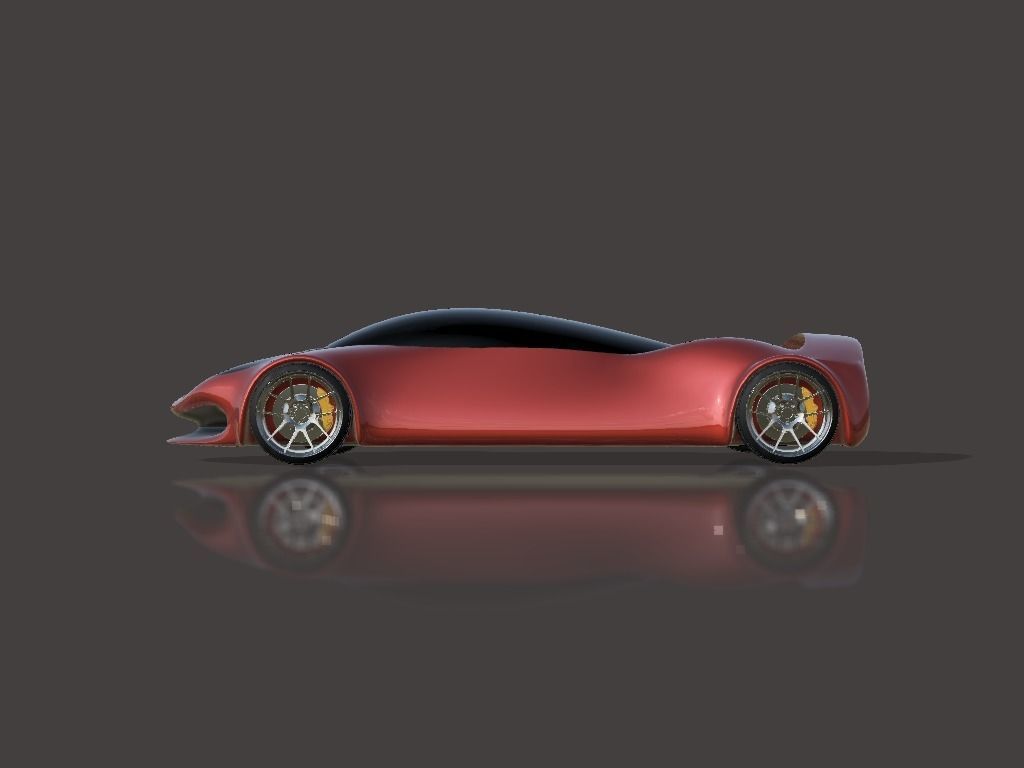 Future Sports Car 3D model | CGTrader