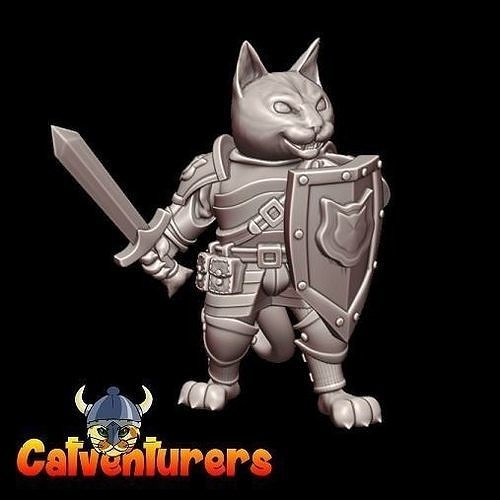 Knight Cat 3D model 3D printable | CGTrader