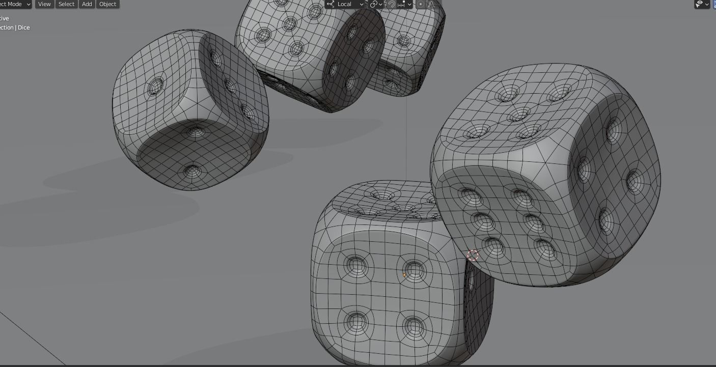 Realistic Dice Cube 3D model | CGTrader