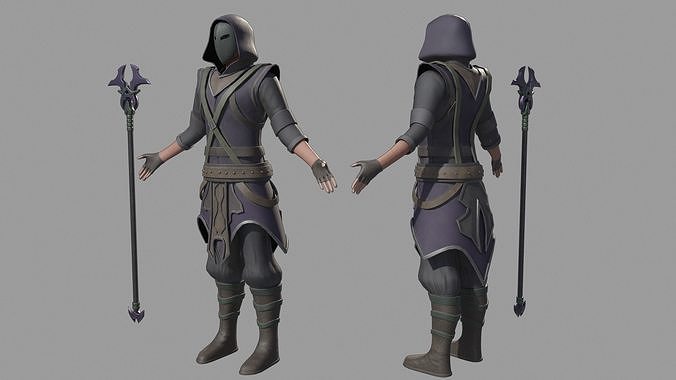 Magician character 3D model | CGTrader
