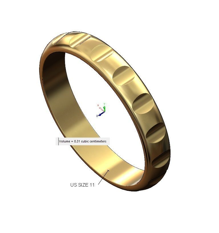 Groove pattern band 3D model 3D printable | CGTrader