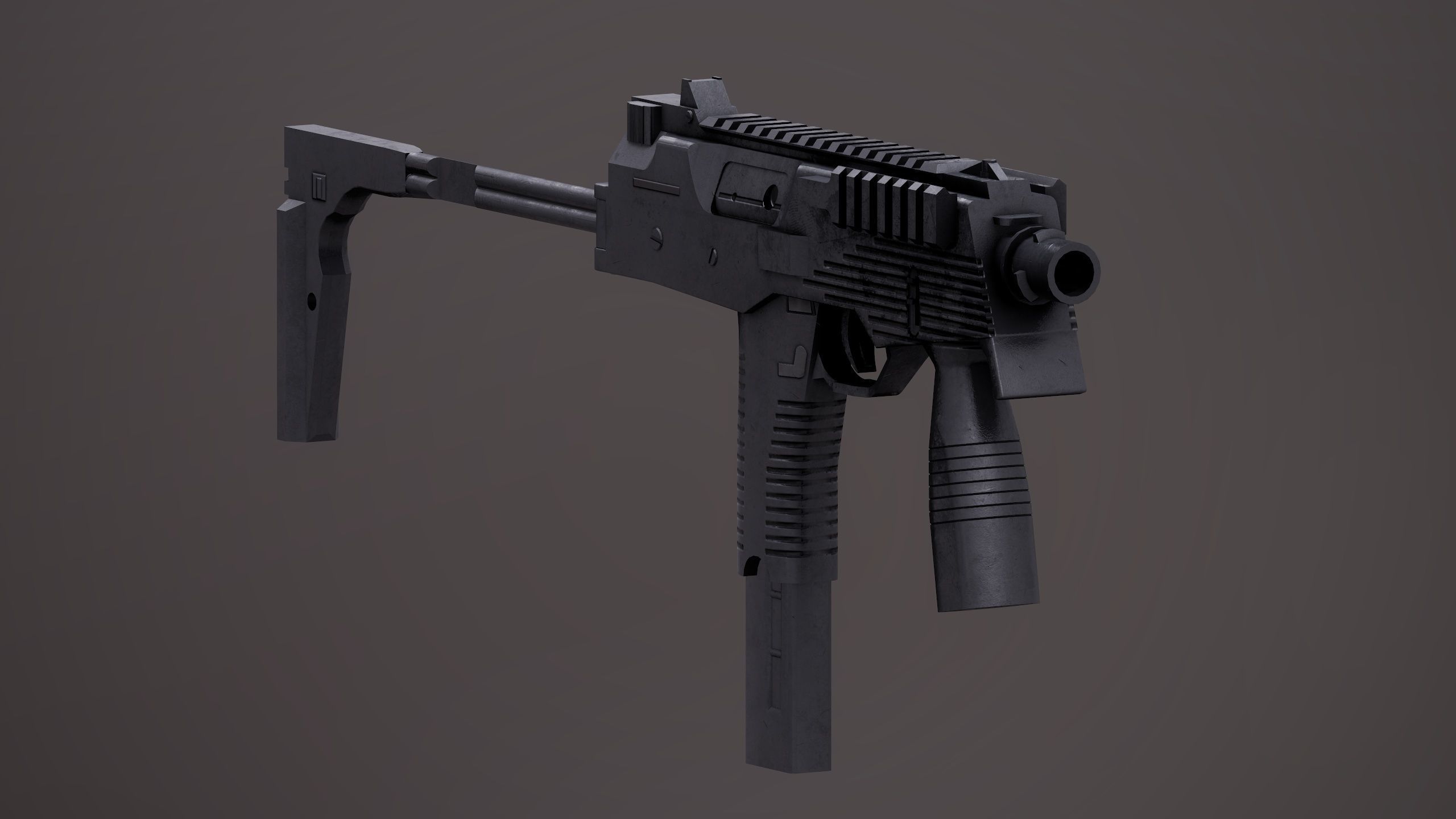 3D model MP9 SMG PBR Rigged VR / AR / low-poly | CGTrader