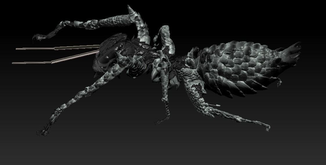 gore red ant horror 3D model | CGTrader