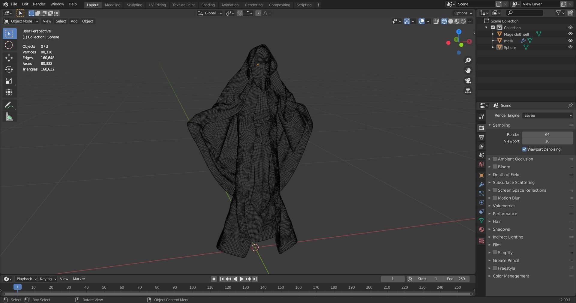 Shadow Wizard 3D model | CGTrader