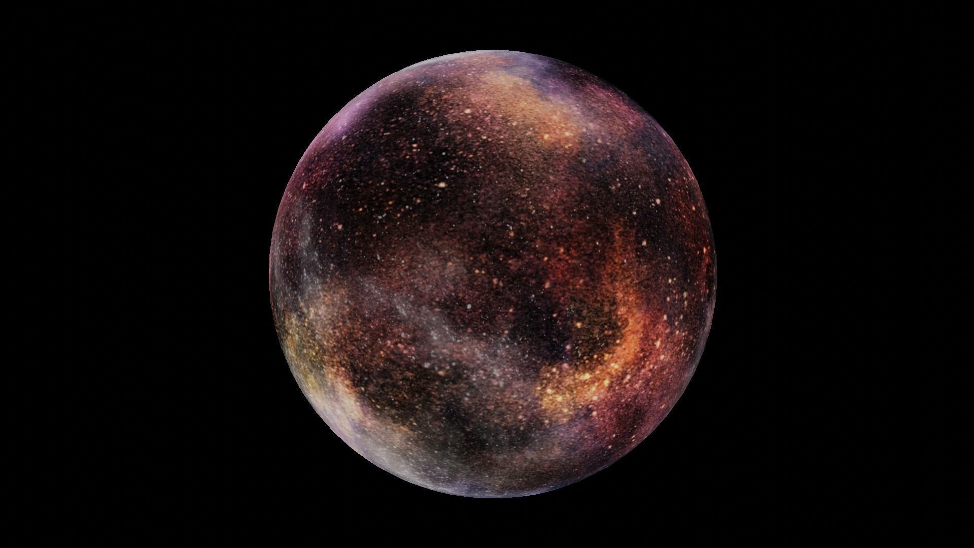 3D model HDRI Panoramic Sky - 360 starfield - 06 magic colors VR / AR ...