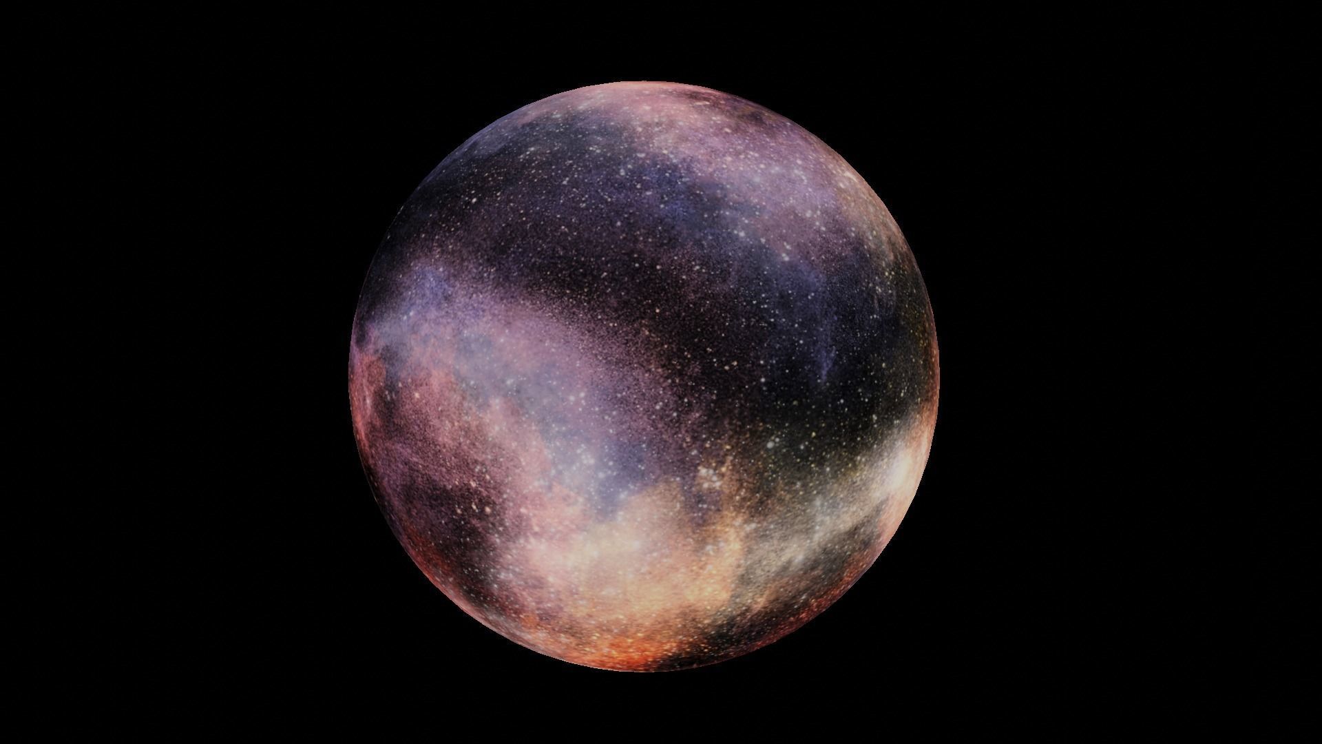 3D model HDRI Panoramic Sky - 360 starfield - 06 magic colors VR / AR ...