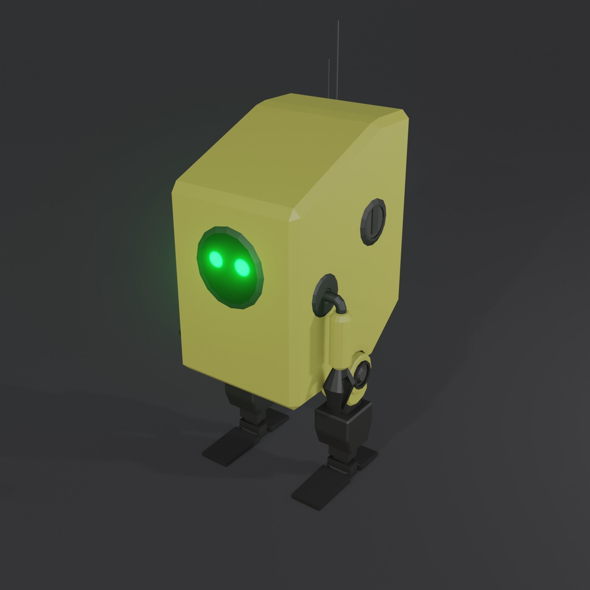 Low poly robot with eyes free VR / AR / low-poly 3D model | CGTrader