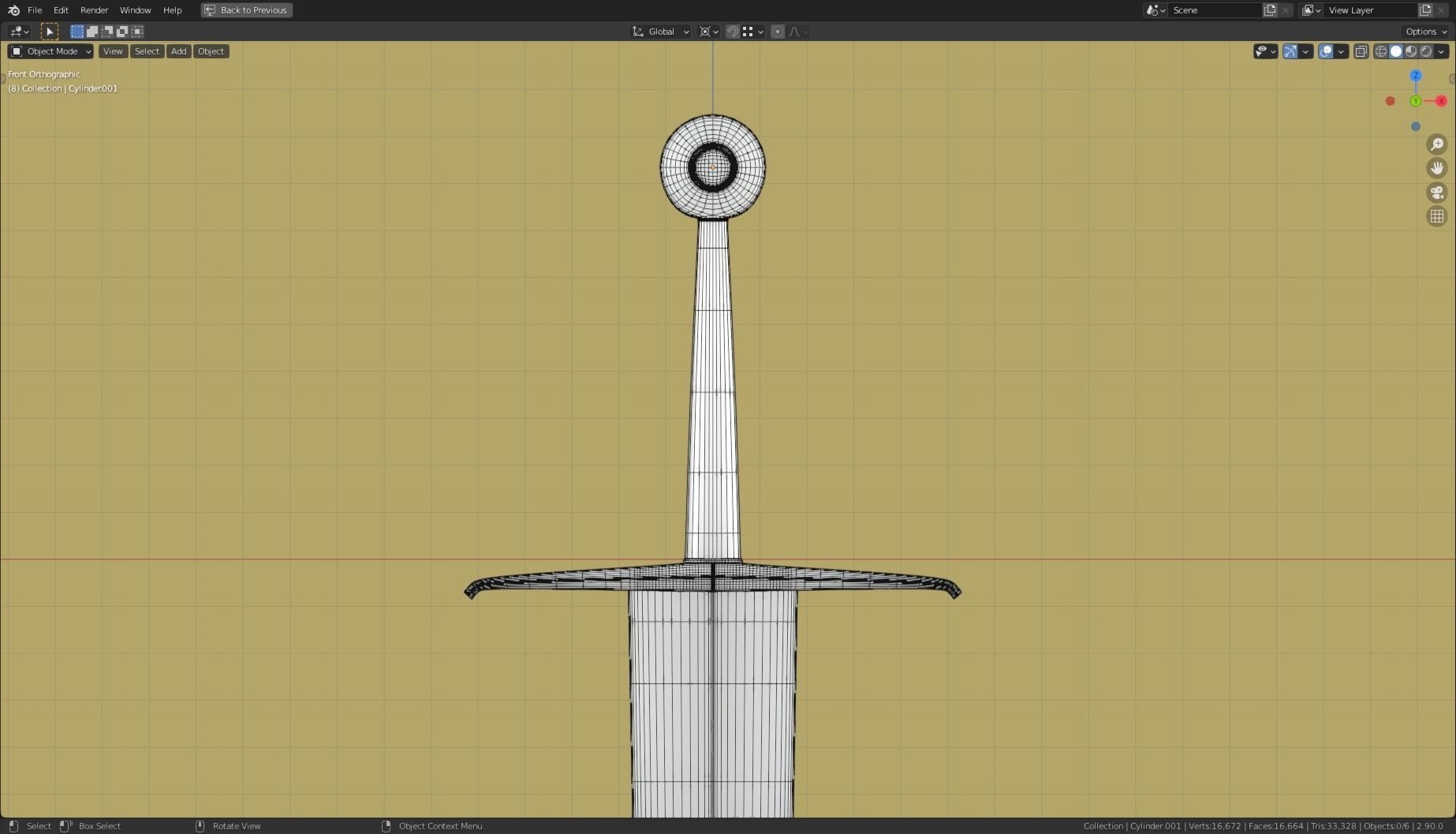 3D model Sword Base Mesh 01 VR / AR / low-poly | CGTrader
