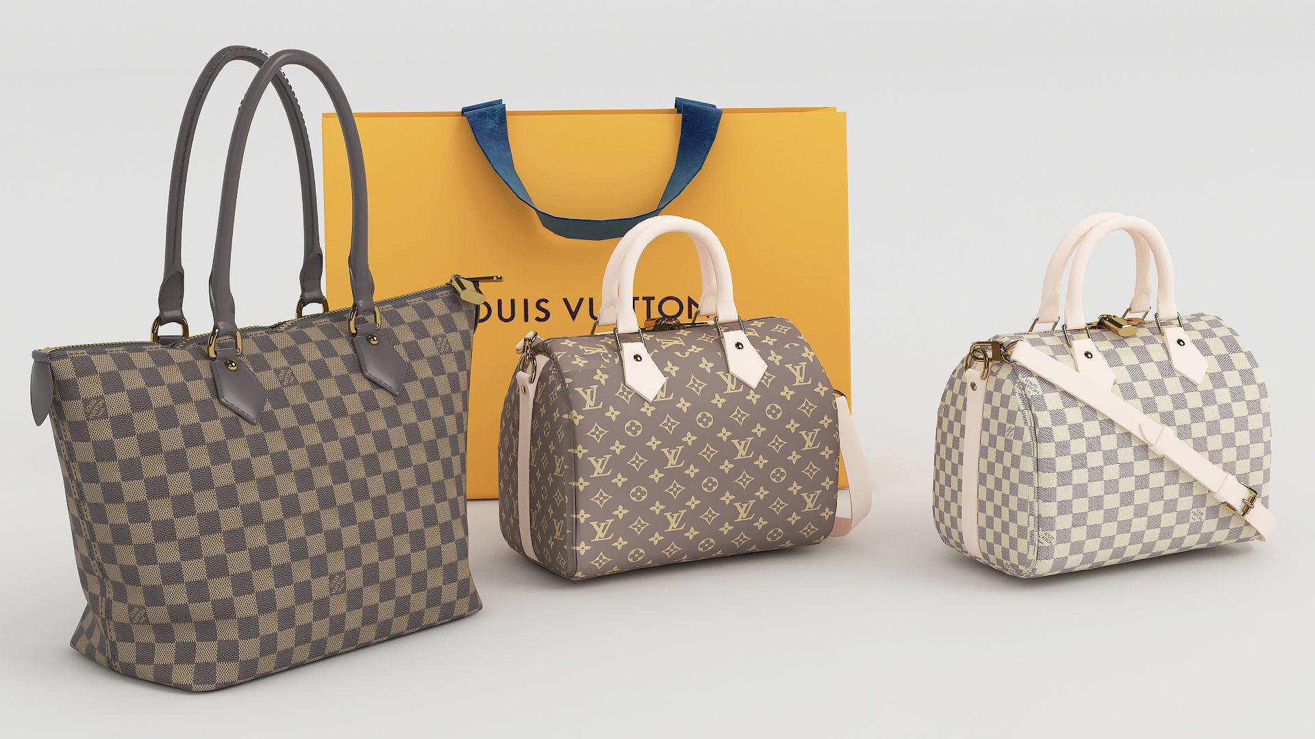 LOUIS VUITTON BAGS 003 3D model | CGTrader