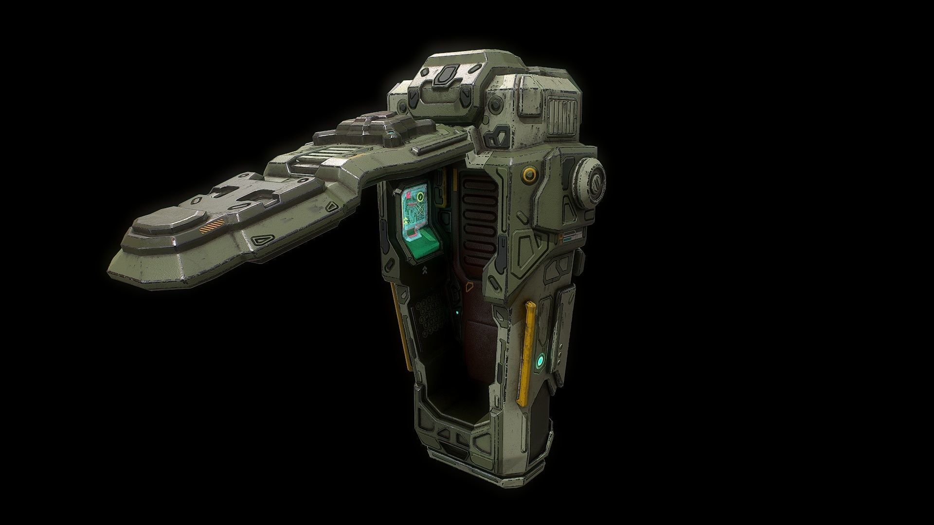 3D model Low poly sci fi drop pod VR / AR / low-poly | CGTrader