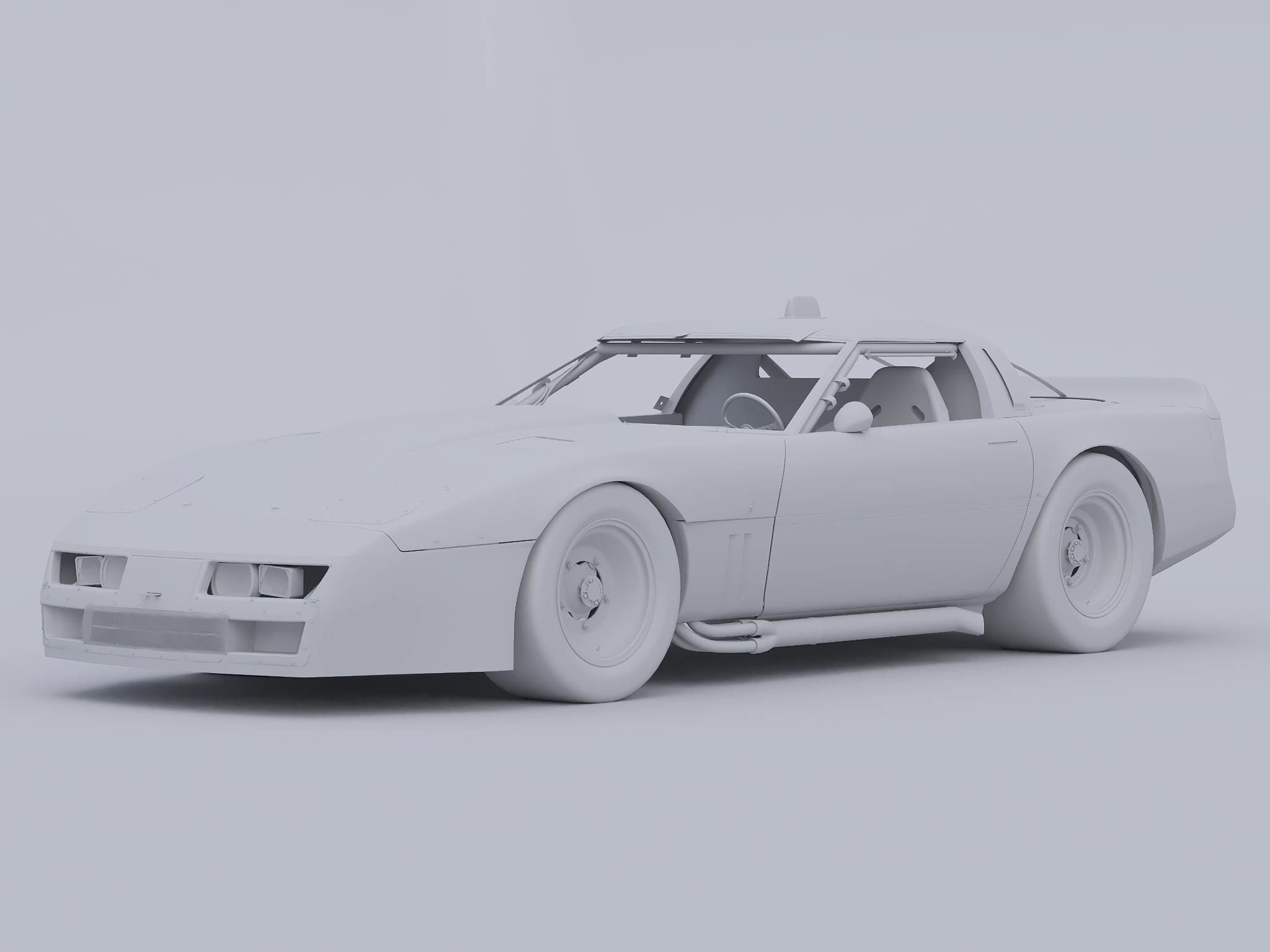 1984 Chevrolet Corvette C4 IMSA 3D model | CGTrader
