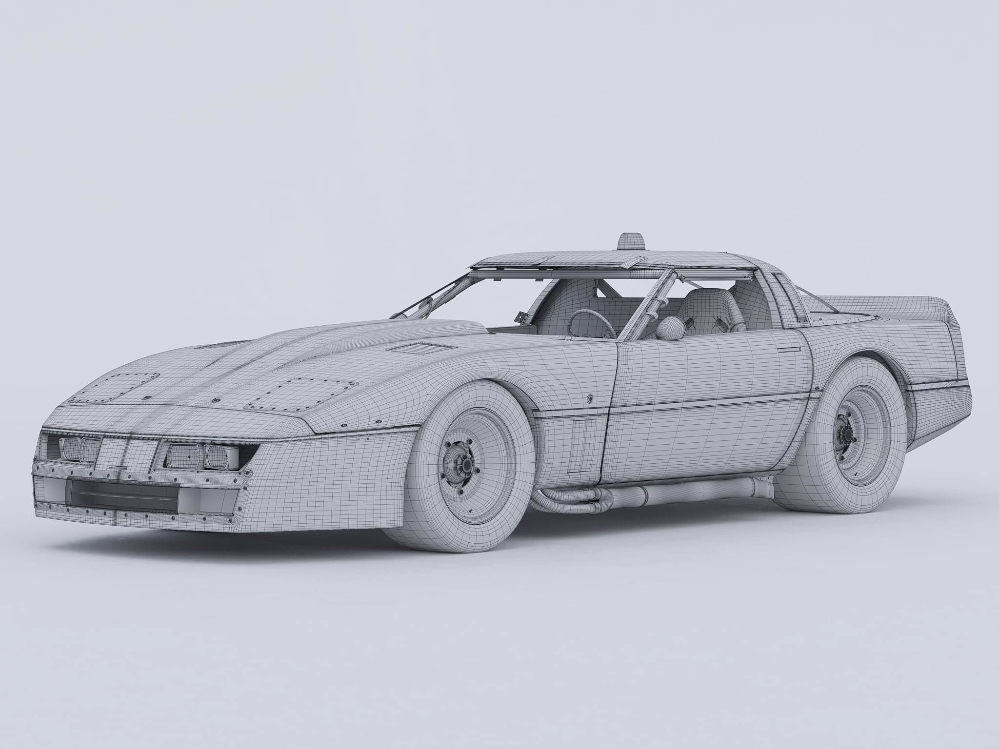 1984 Chevrolet Corvette C4 IMSA 3D model | CGTrader