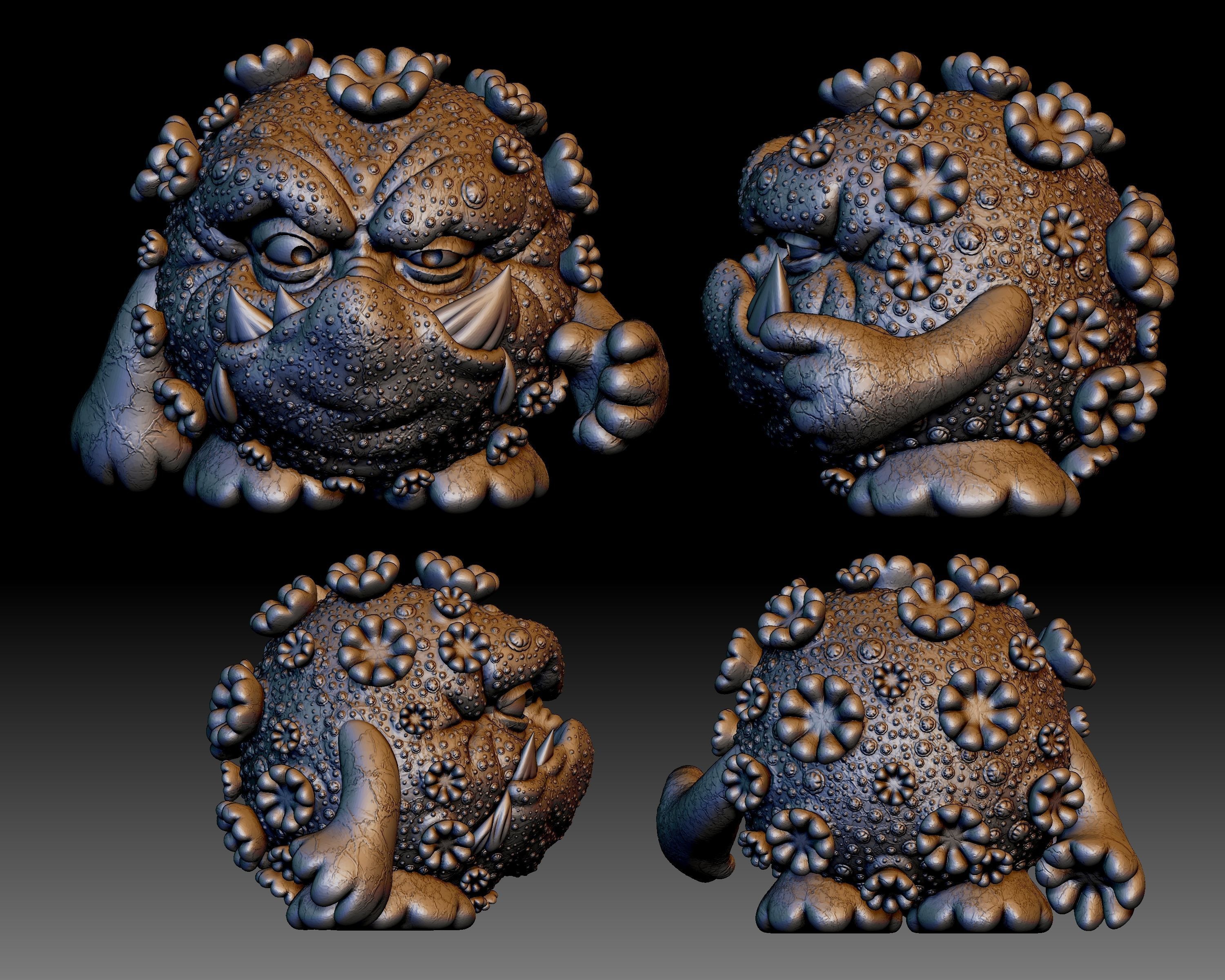 Covid Coronavirus Monster 3D printable 3D model 3D printable | CGTrader