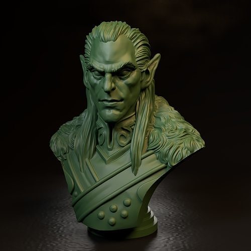Rahadin Bust Professionally Pre-Supported 3D model 3D printable | CGTrader