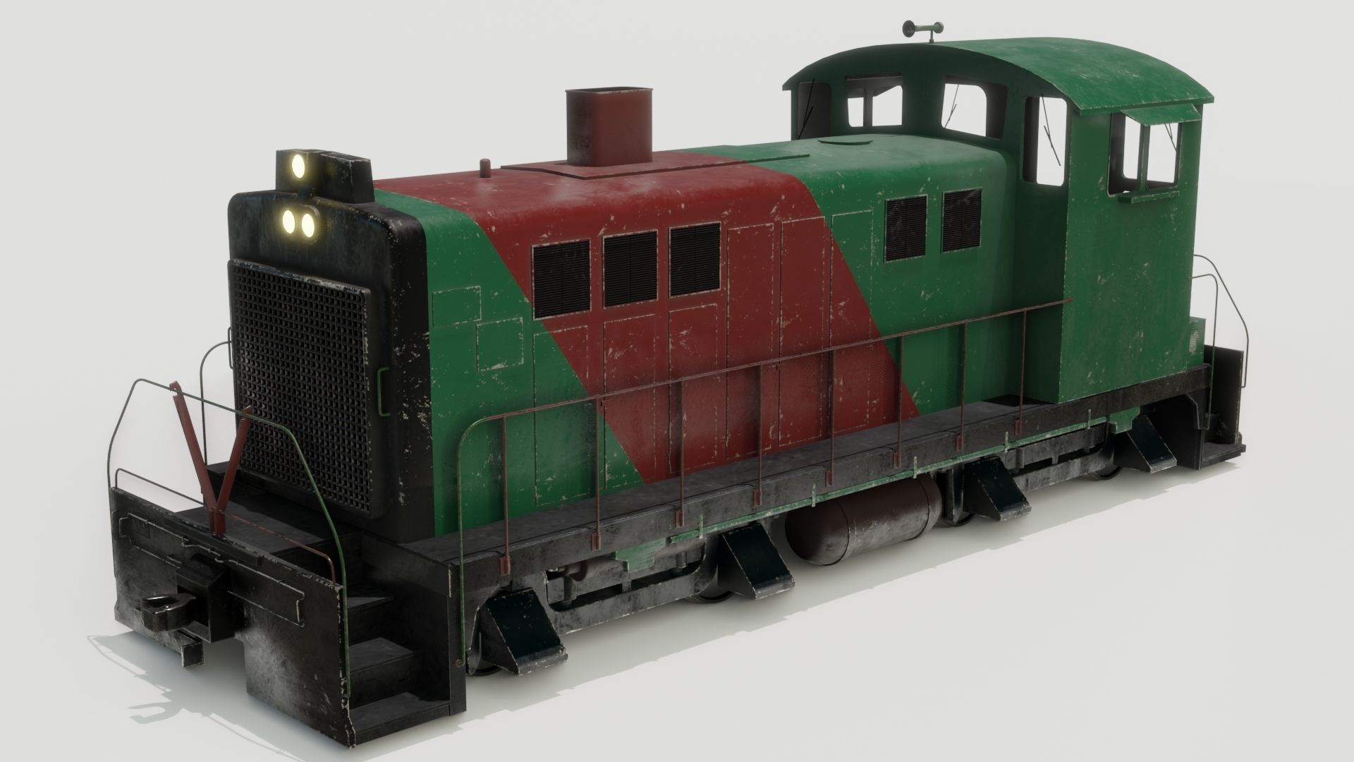 Diesel locomotive 3D model game-ready | CGTrader