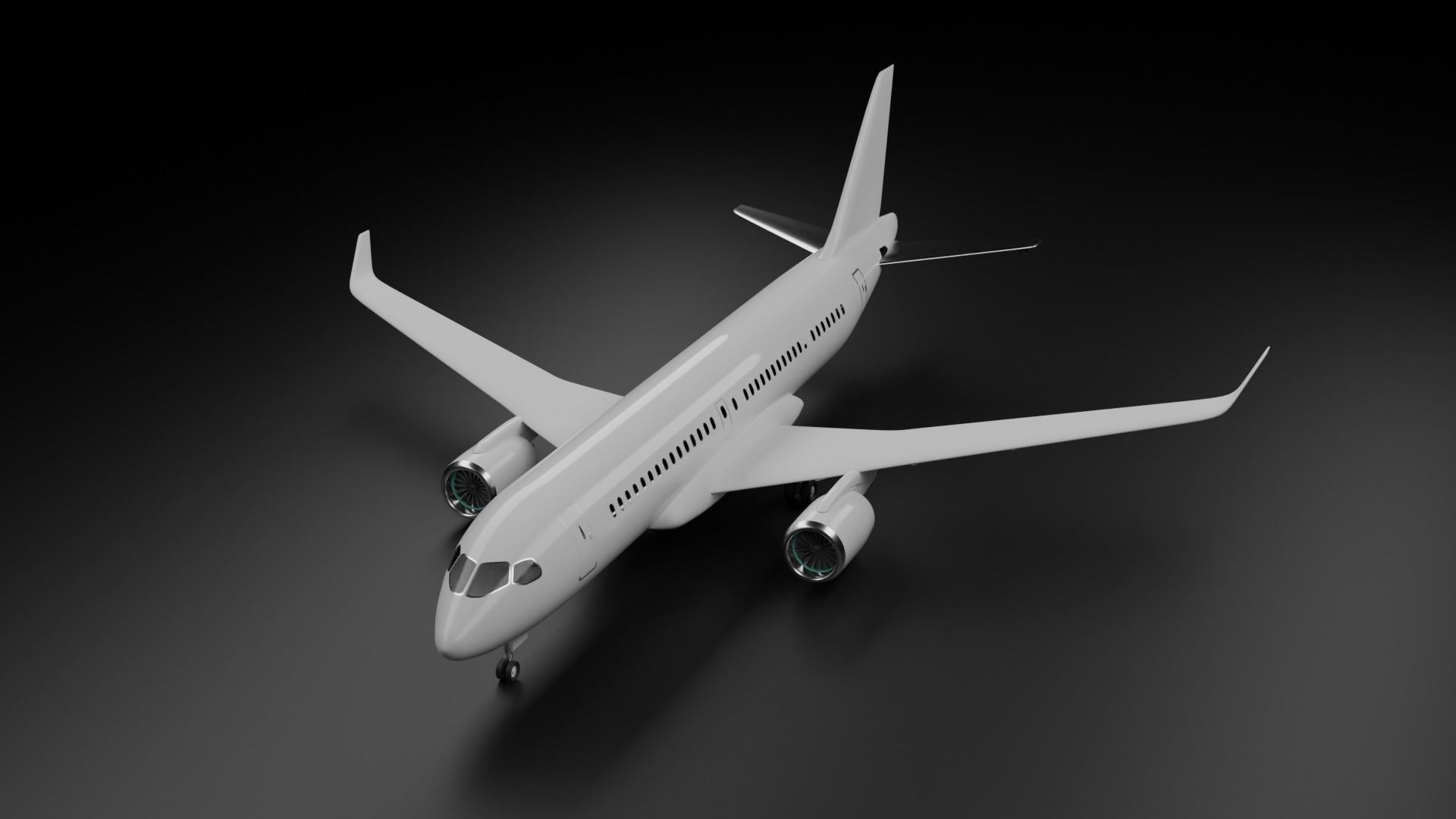 Airbus A220-300 3D model | CGTrader