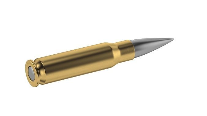 Bullet 762x51mm NATO 3D model | CGTrader