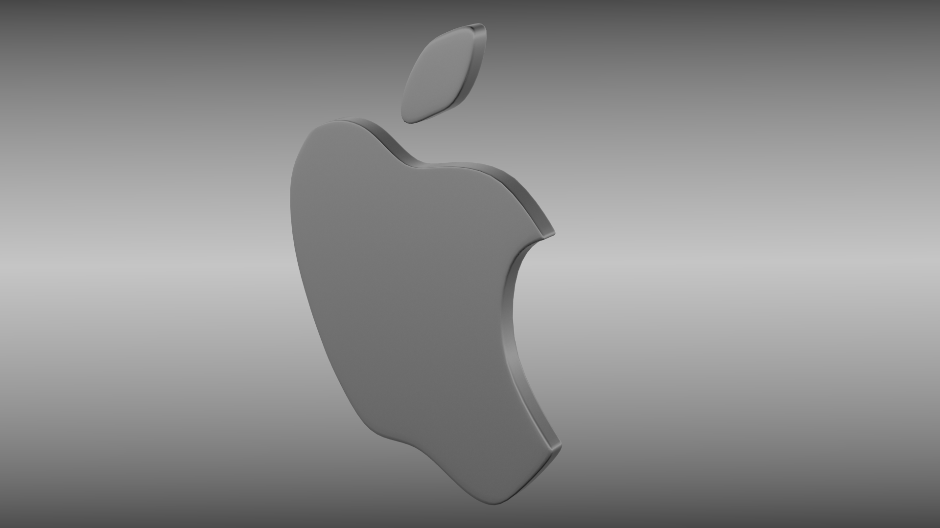 Apple logo 3D model | CGTrader