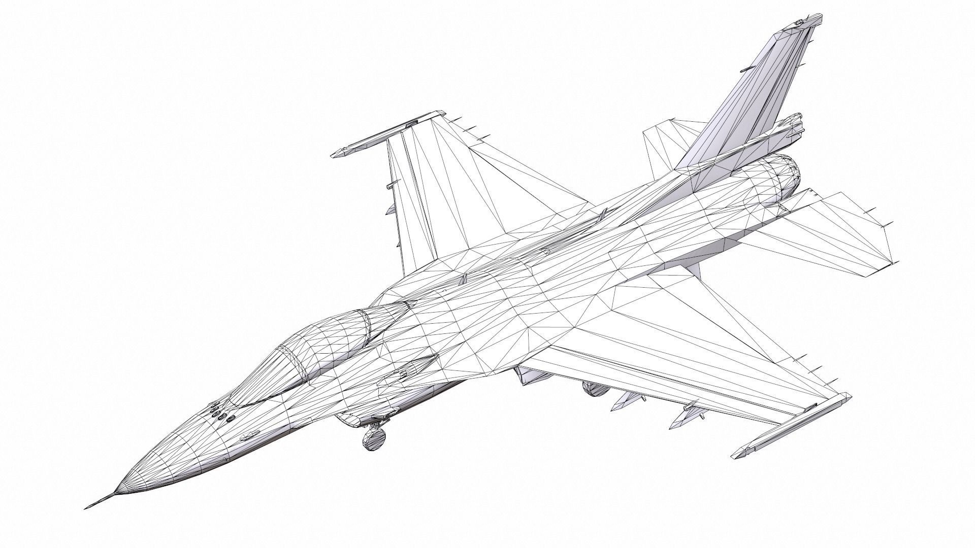 AirCraft 02 - fighter 3D model | CGTrader