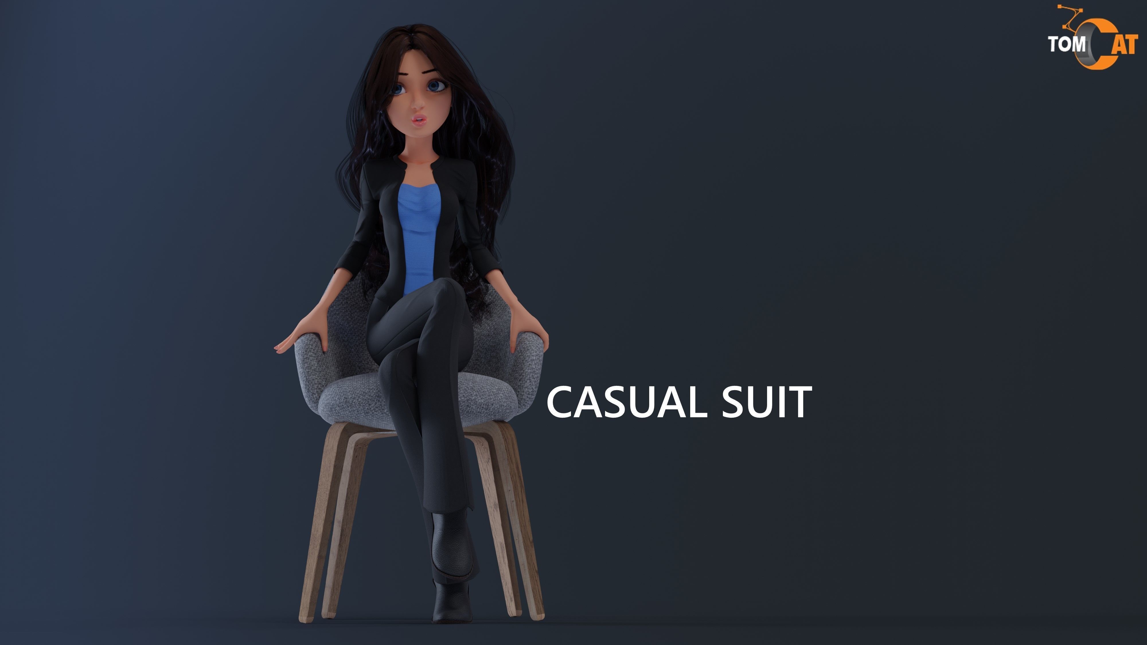 Tory Rigged Woman Character 3D model rigged | CGTrader