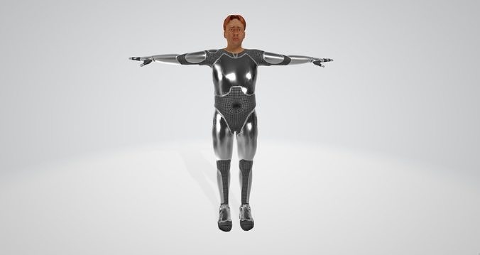 Fat Space Ginger free 3D model rigged | CGTrader