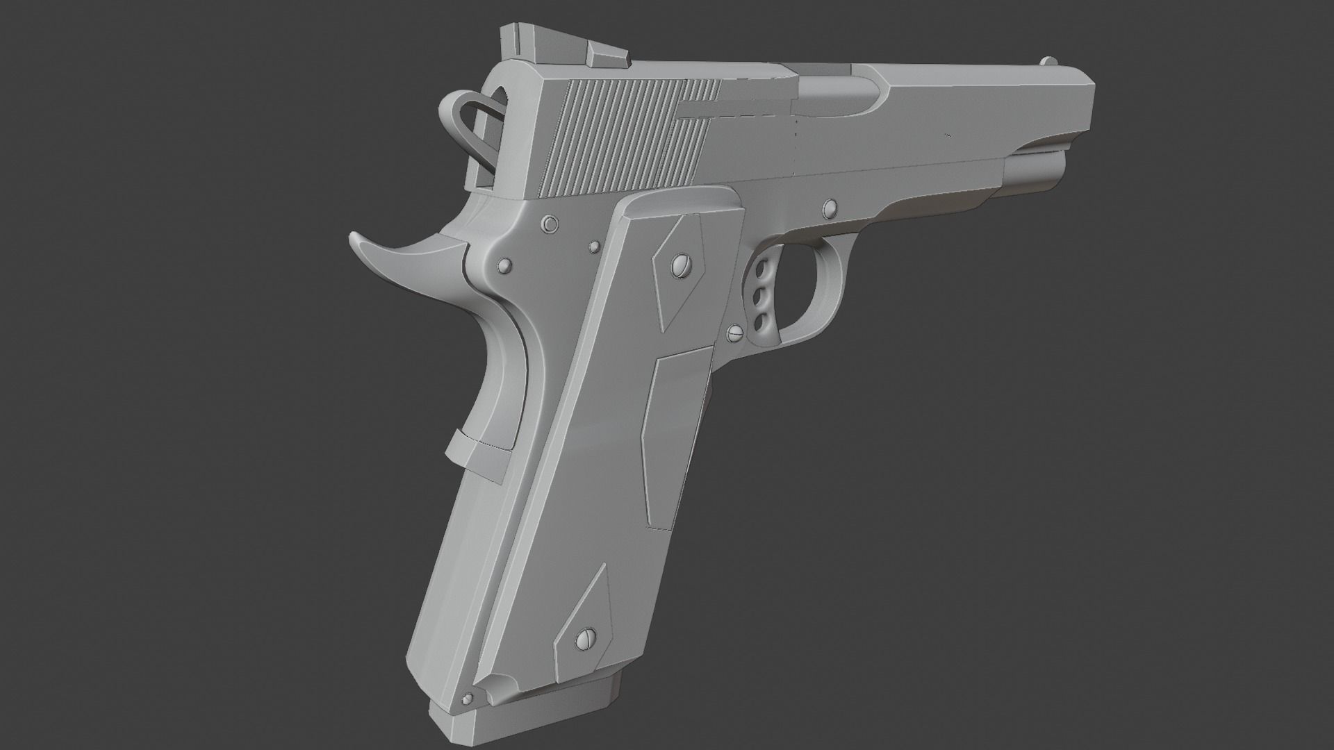 3D model Lowpoly Handgun Model pistol VR / AR / low-poly | CGTrader