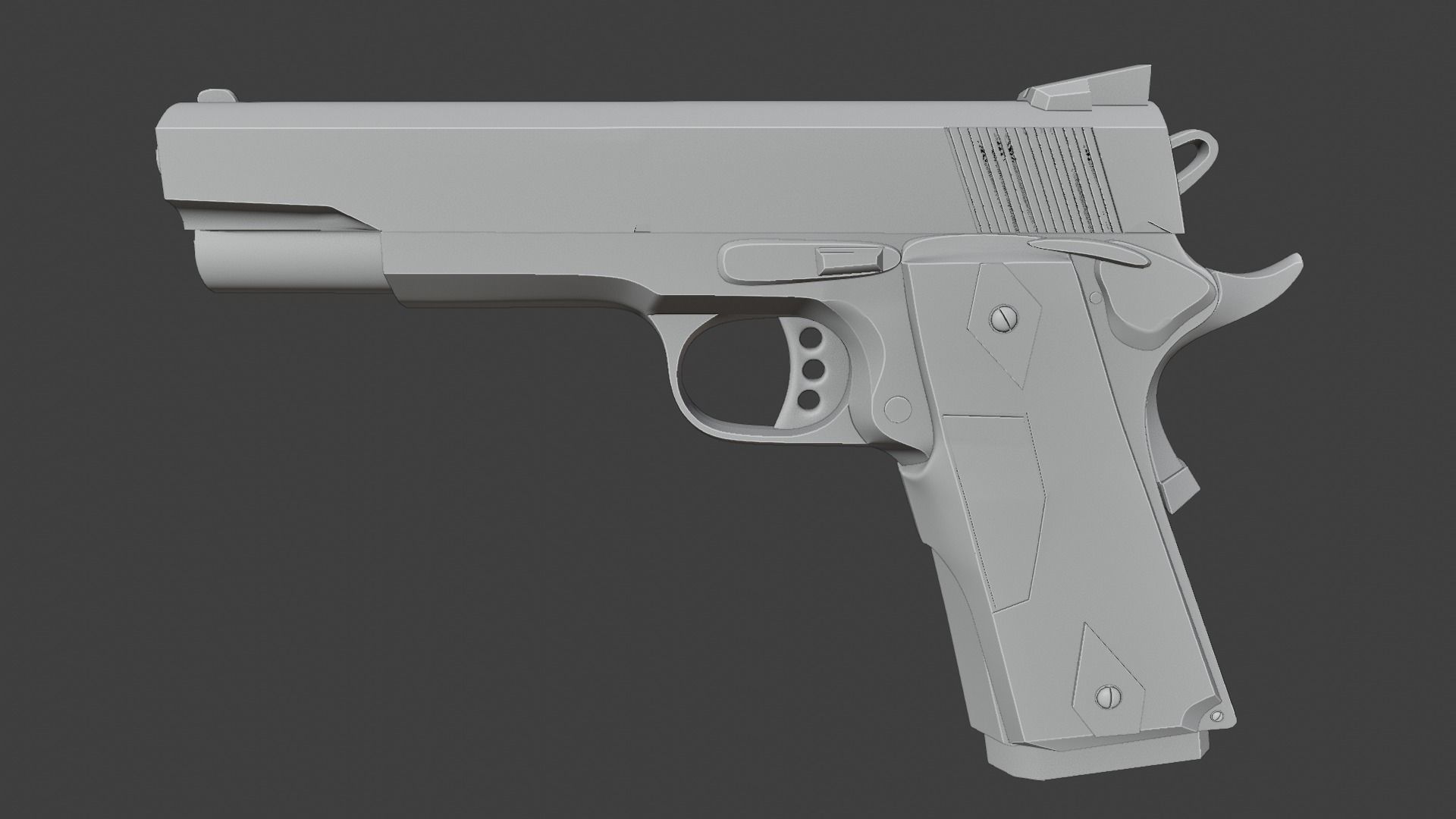 3D model Lowpoly Handgun Model pistol VR / AR / low-poly | CGTrader
