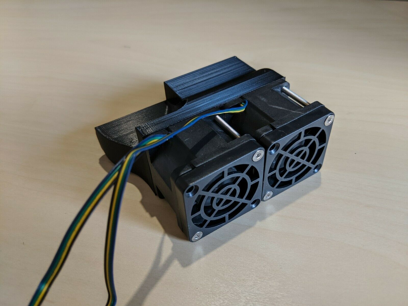 NVIDIA Tesla K80 V100 M40 Axial fan shroud duct 3D print model 3D model ...