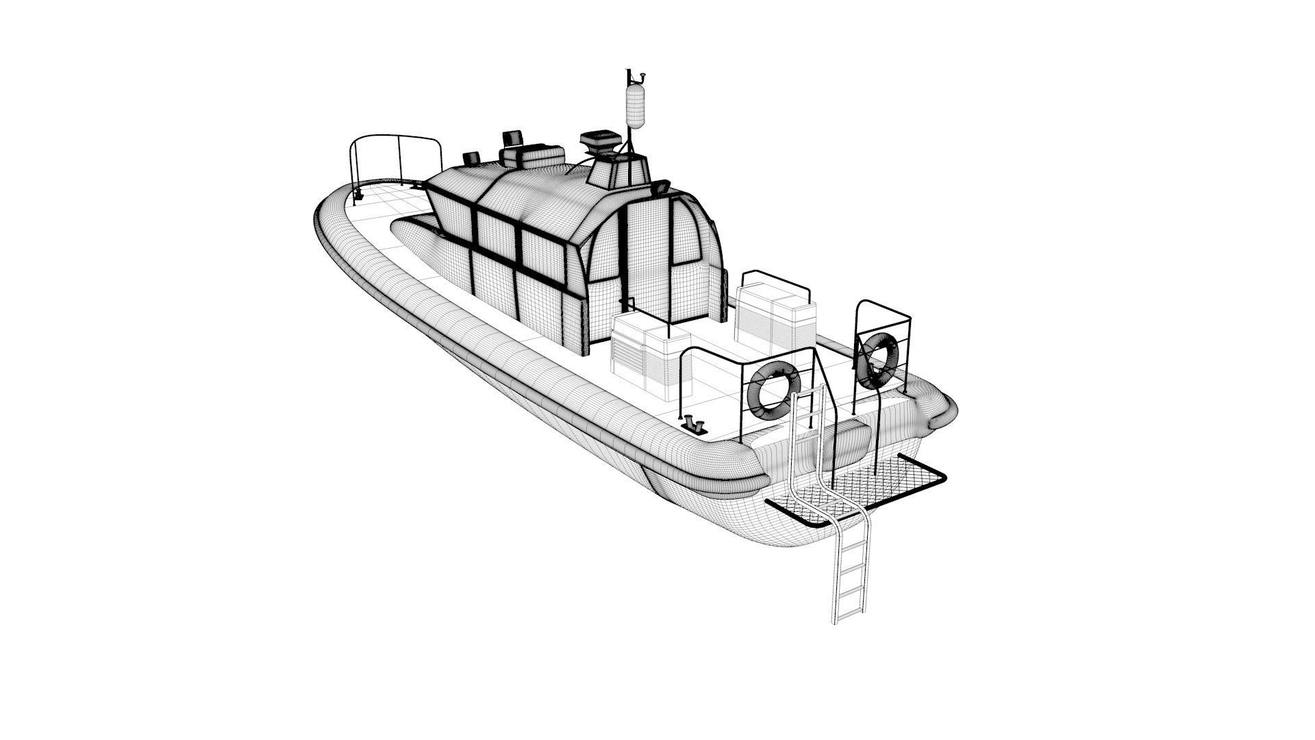 Pilot Boat 3D model | CGTrader
