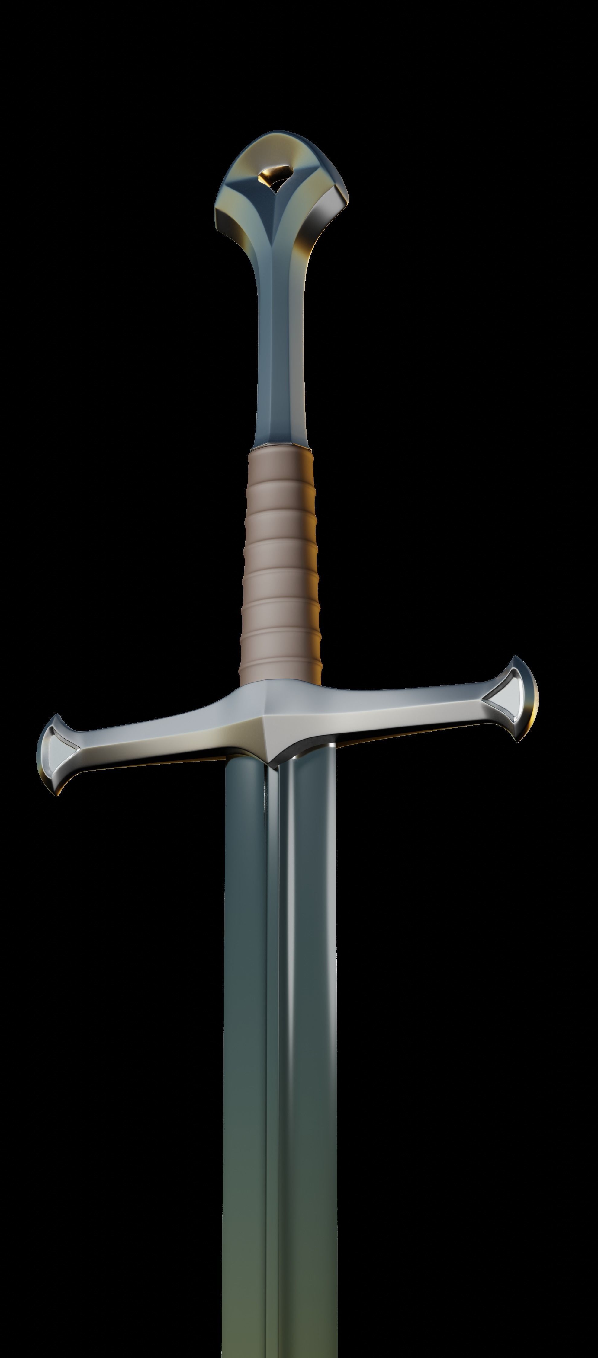 3D model Sword Base Mesh 03 VR / AR / low-poly | CGTrader