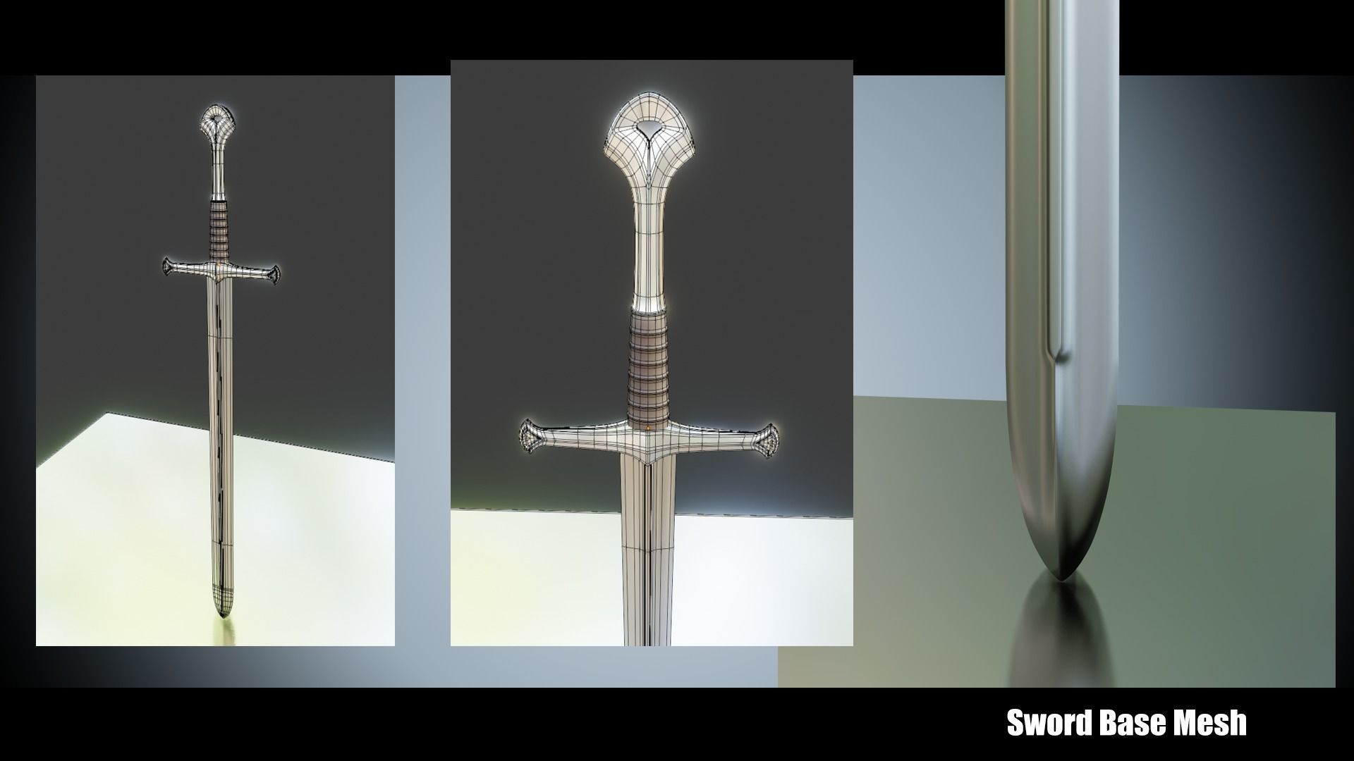 3D model Sword Base Mesh 03 VR / AR / low-poly | CGTrader
