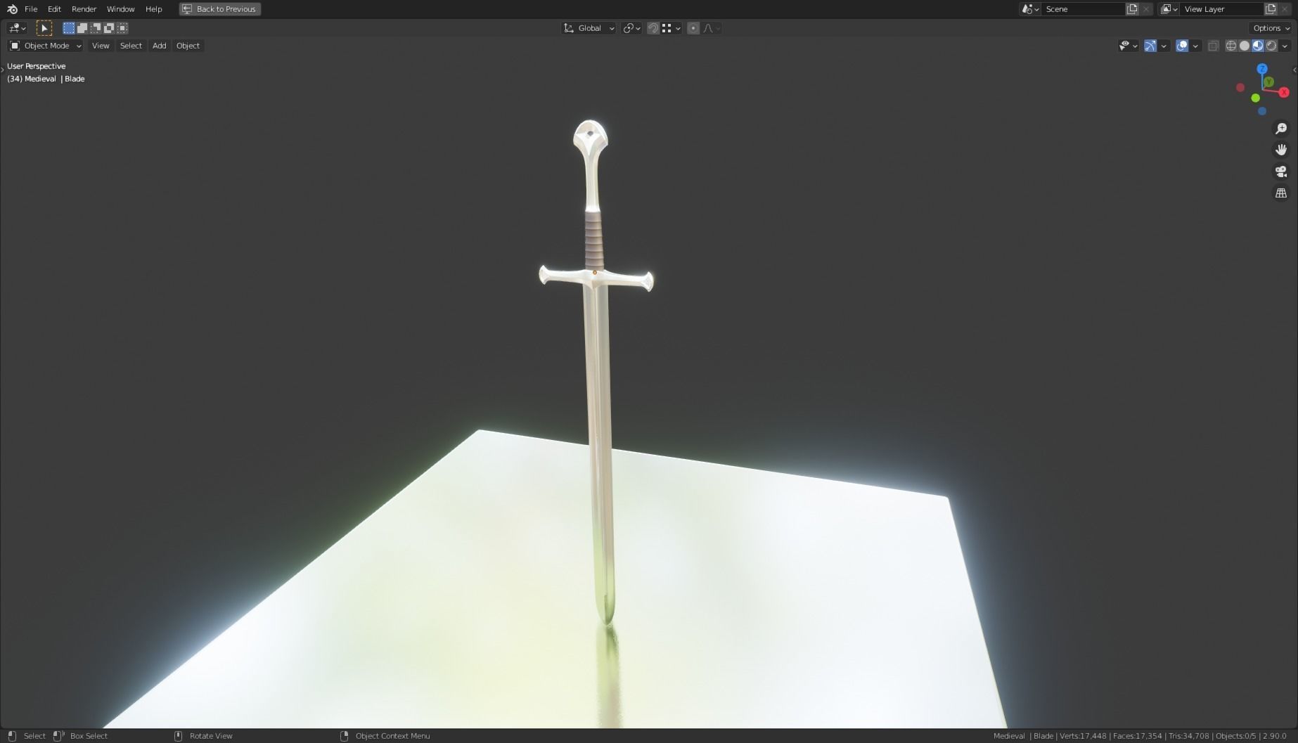 3D model Sword Base Mesh 03 VR / AR / low-poly | CGTrader