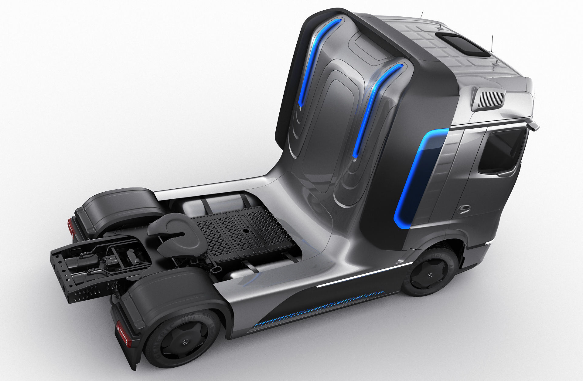 Mercedes-Benz GenH2 Truck 3D model | CGTrader