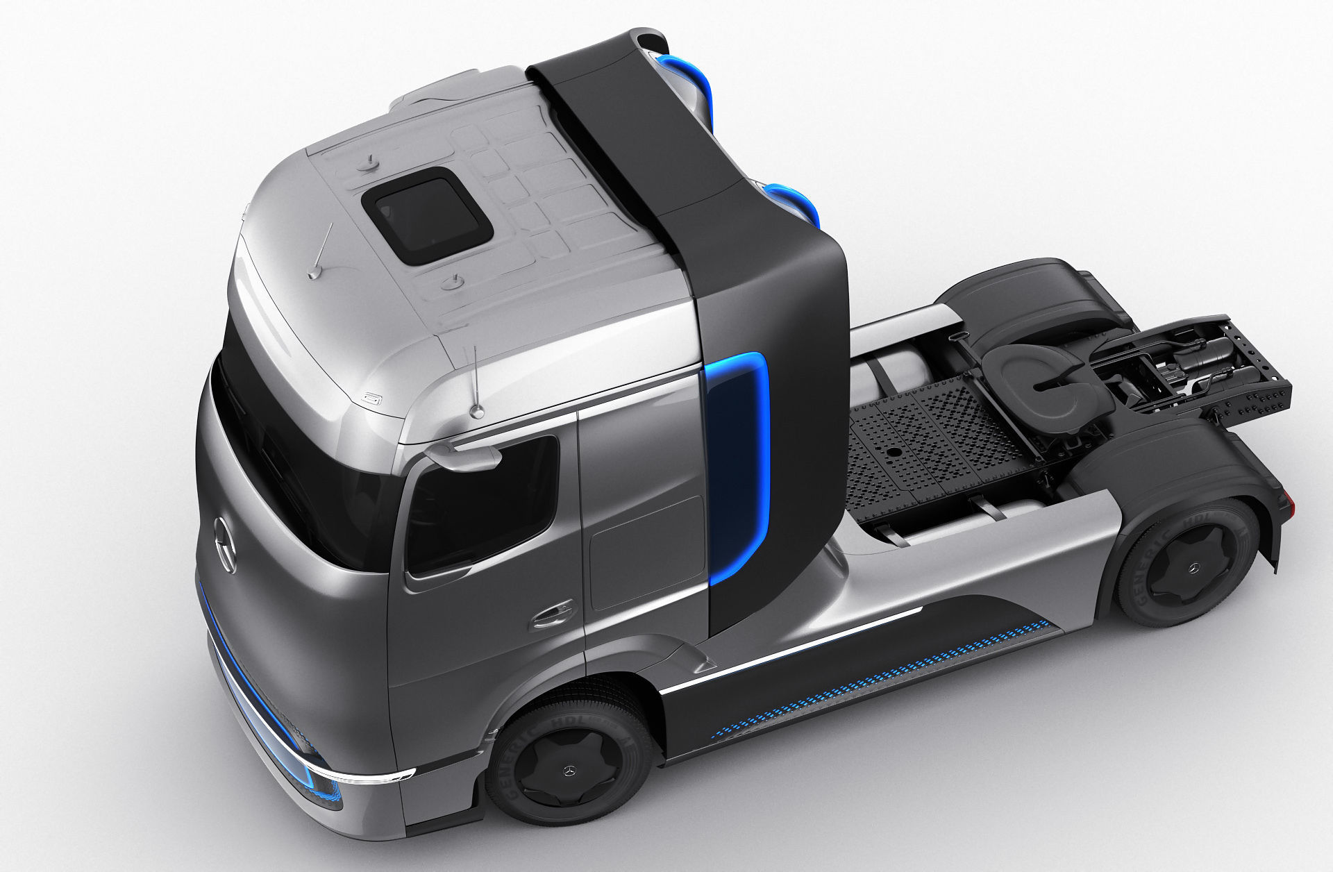 Mercedes-Benz GenH2 Truck 3D model | CGTrader
