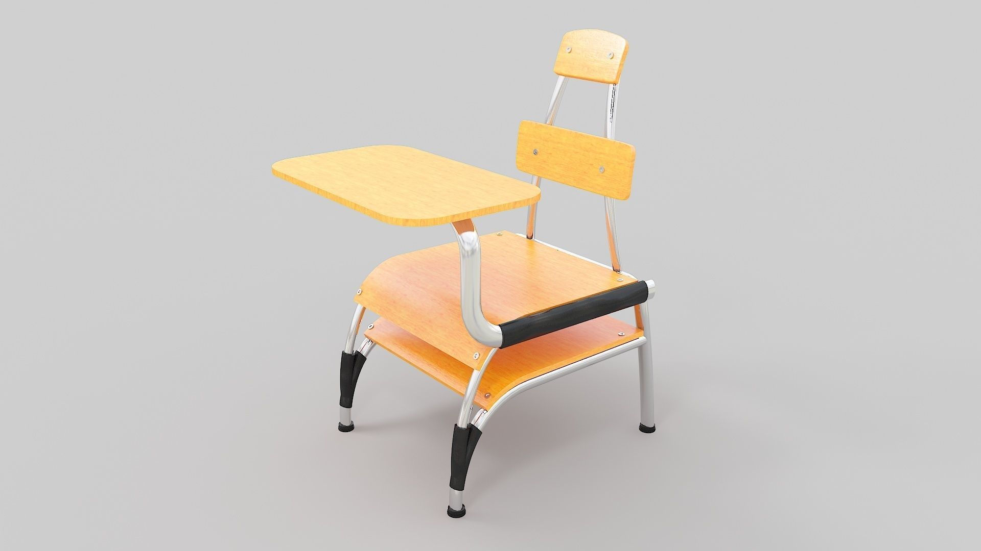 School chair 3D model | CGTrader